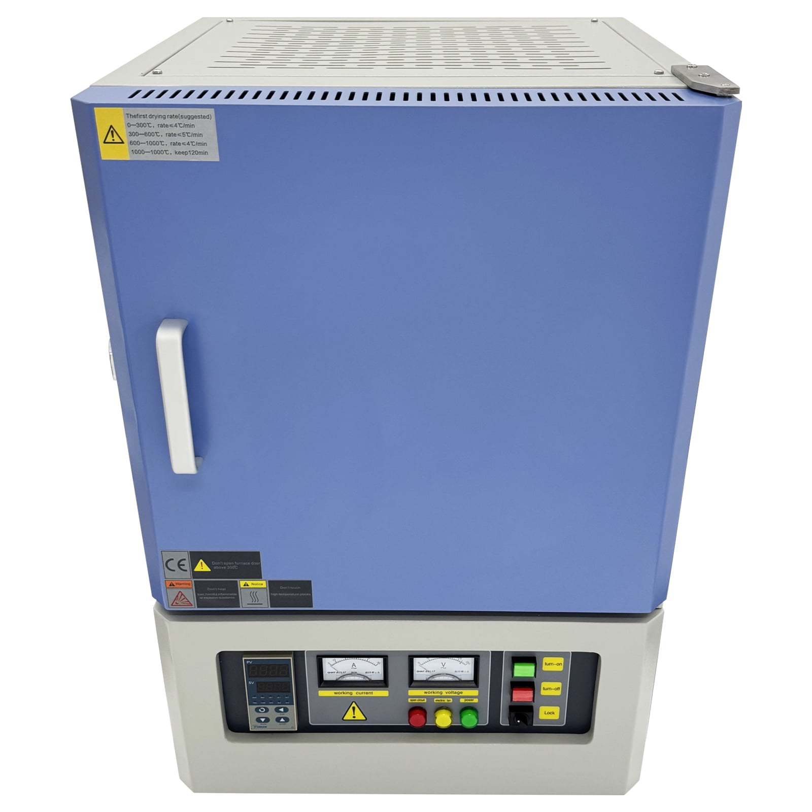 110V 2.5KW 1200°C Programmable Muffle Furnace for Laboratory Sintering ...