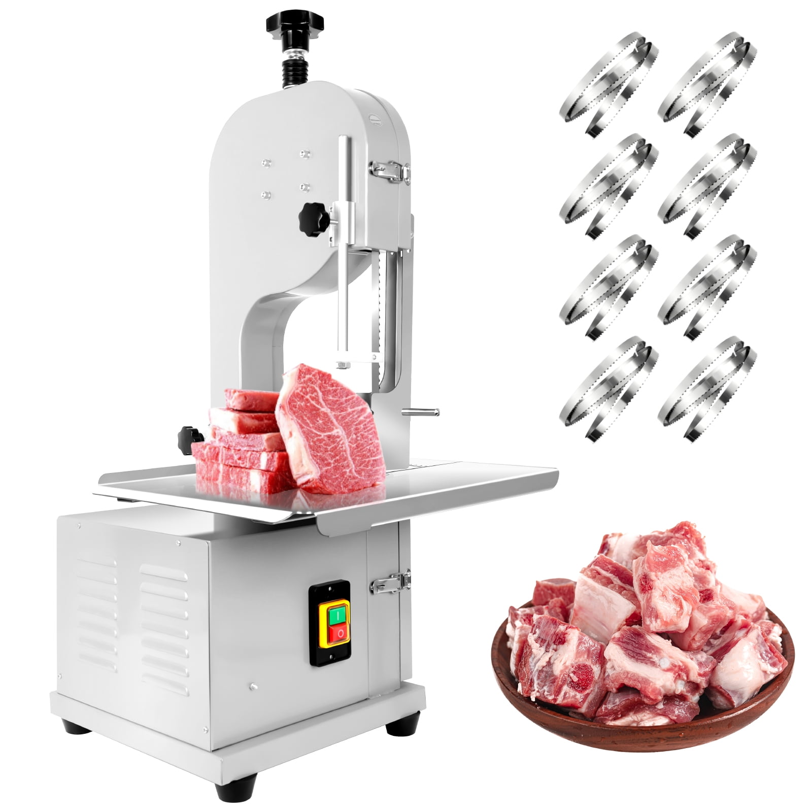 110V 2000W Electric Bone Saw Machine, Stainless Steel Meat Bandsaw with ...