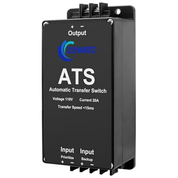 110V 20A Dual Power Automatic Transfer Switch with IoT Remote Control ...