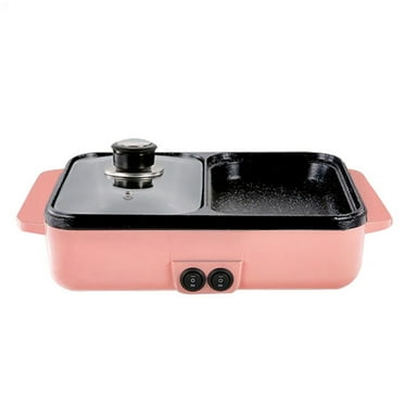 2 in 1 Electric Hot Pot and Grill, 110V Multifunctional Grill Pan ...