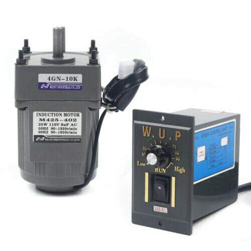 110V 25W Ac Gear Motor Electric Single-Phase Motor Gear Motor Variable ...