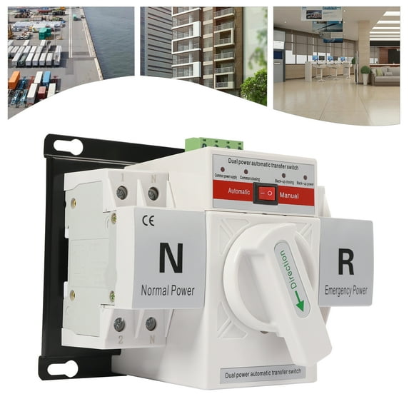 110V 2P 63A Mini Dual Power Automatic Transfer Switches Toggle ...