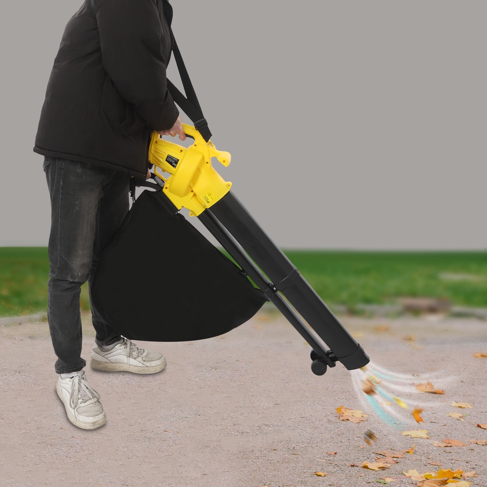 110V 3000W Leaf Blower Mulcher Vacuum Yard Tool Outdoor Leaves ...