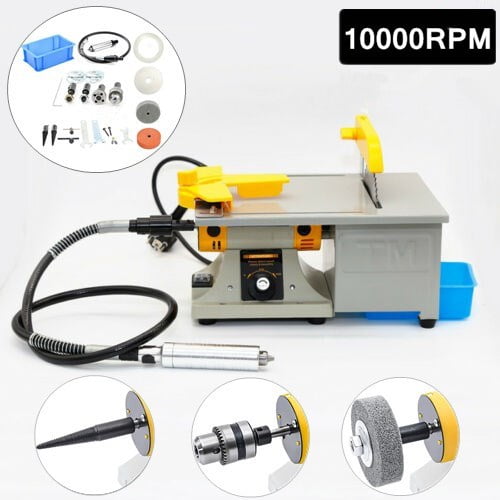 TOPCHANCES 350W Jewelry Polishing Machine, Gem Rock Stone Buffer Bench ...