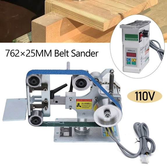 110V 550W 1x30"Belt Sander + Motor Polishing Sharpener Fixed Angle ...