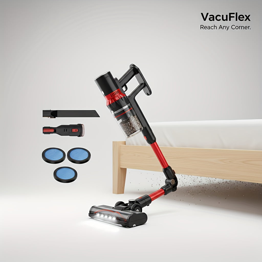 110V 6-in-1 Cordless Stick Vacuum - 40KPa Suction, 45Min Runtime, 6 ...