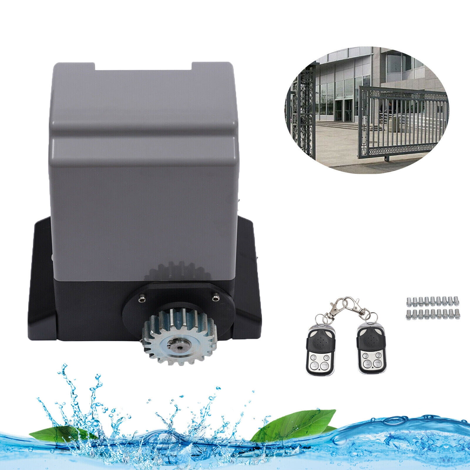 110V 60HZ 2640lbs Sliding Gate Opener Electric Automatic Motor Remote ...