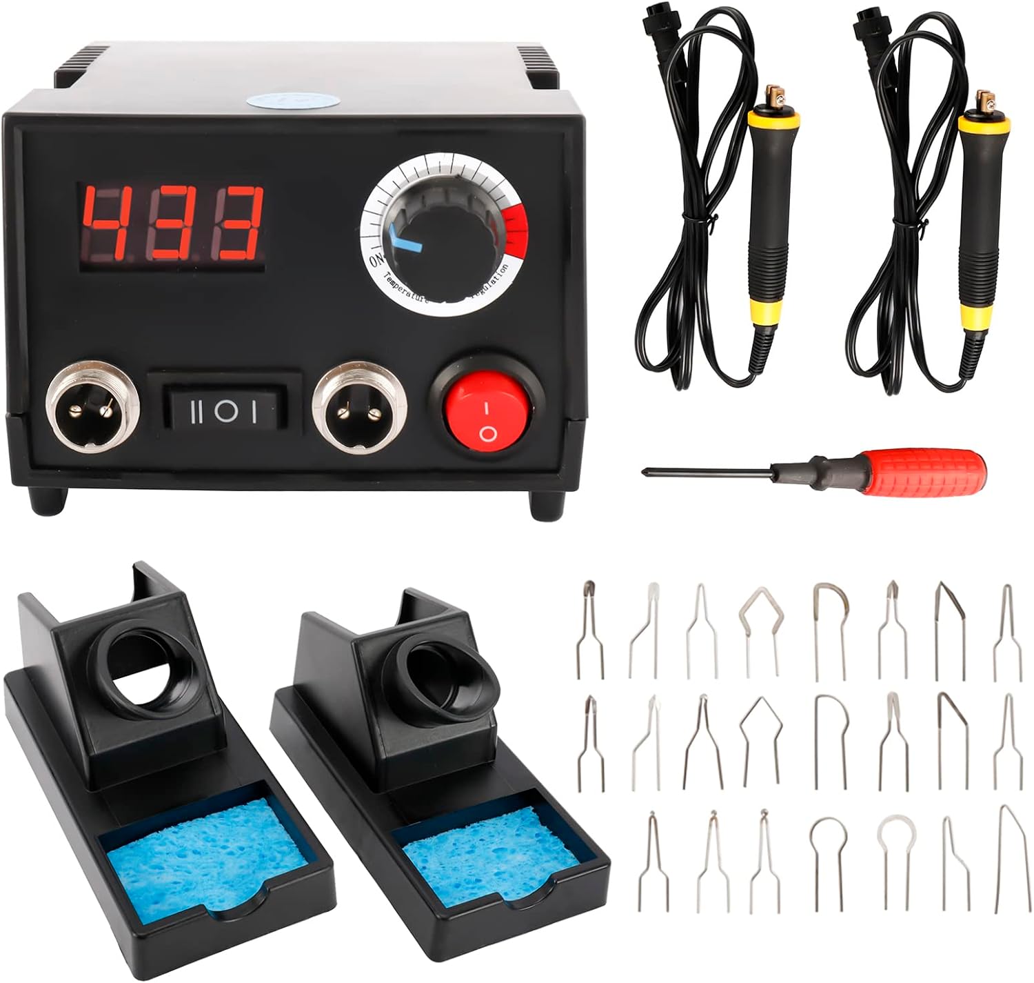 110V 60W Professional Wood Burning Kit, Pyrography Machine with 2 ...