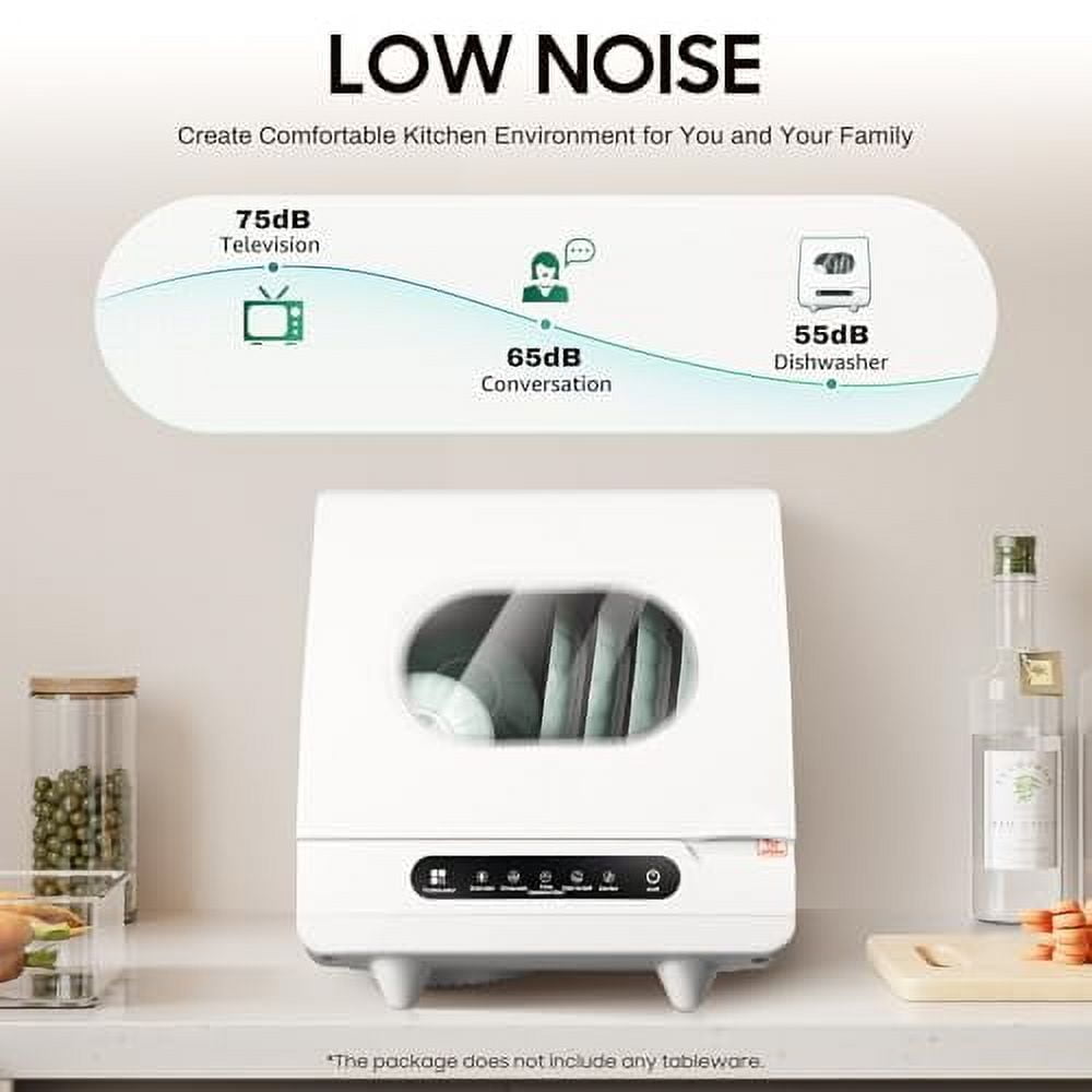 110V 800WCountertop Dishwasher, Portable Compact Dishwasher for Home ...