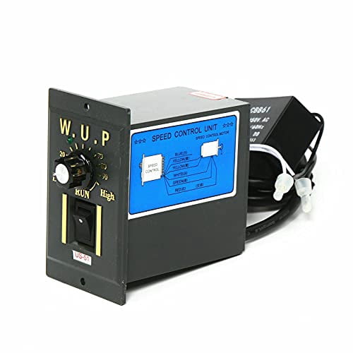 110V AC Gear Motor Reversible Motor + Variable Speed Controller 1:10 ...