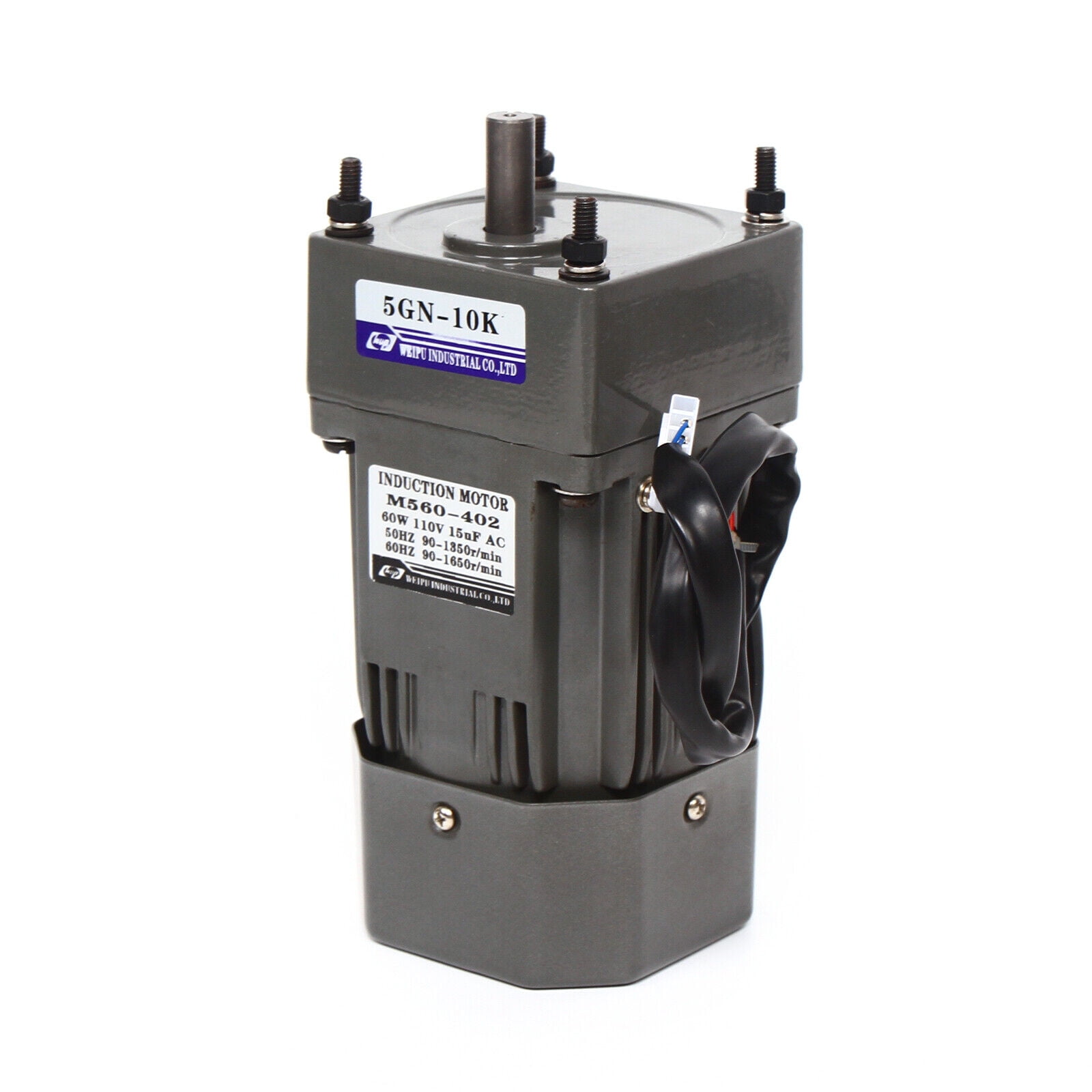 110V AC Gear Motor Reversible Variable Single-Phase Speed Reduction ...
