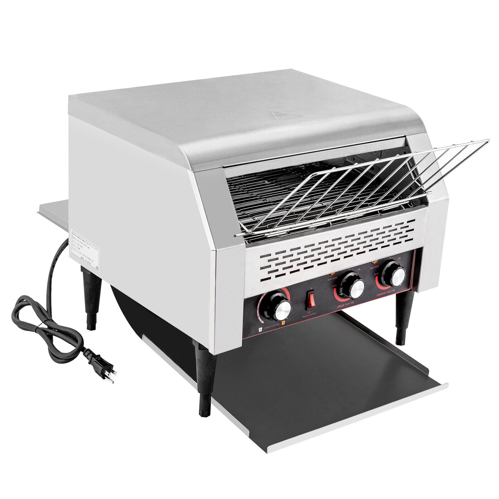Commercial 2600W Conveyor Toaster, 110V Stainless Steel Bread Baking ...