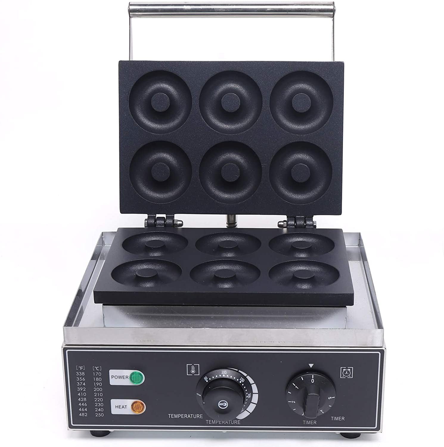 110V Commercial Donut Maker Machine, Electric Stainless Steel Doughnut ...