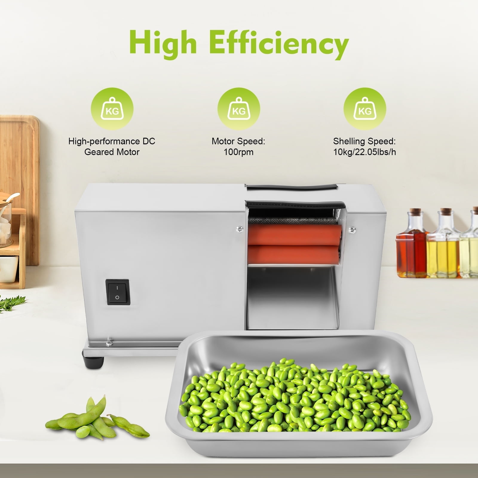 110V Commercial Electric Bean Sheller Machine Pea Peeling Removing Machine 50RPM - Walmart.com