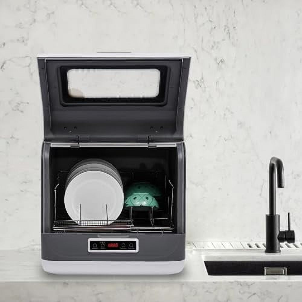 110V Countertop Dishwasher Portable Dishwasher 360 Degree Auto Spray ...