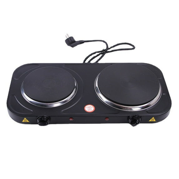 110V Double Burner Electric Cooktop: 5-Gear Fast Heating, Silent ...