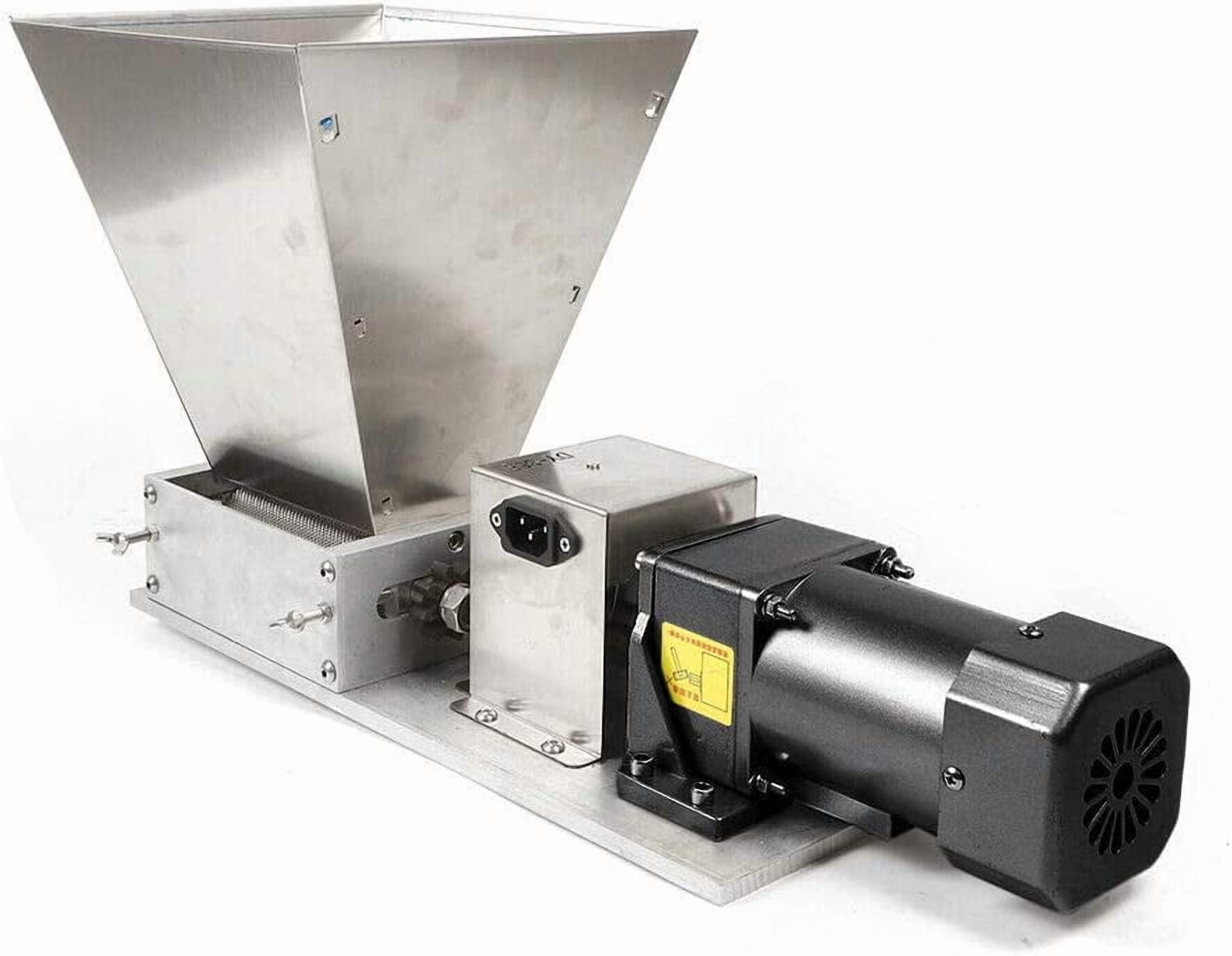 110V Electric Grain Mill Grain Grinder, 2 Roller Crusher Heavy Duty ...