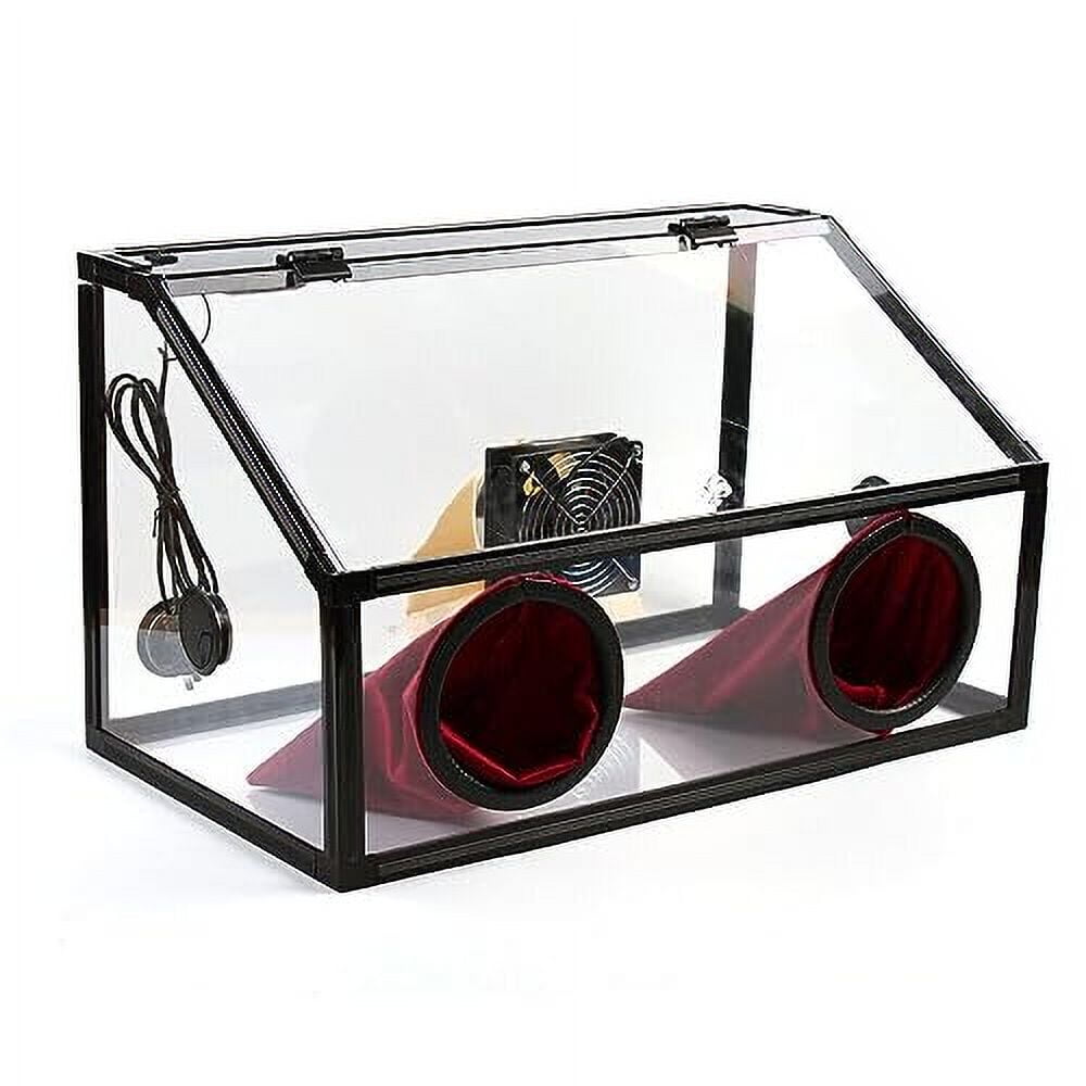 110V Fully Enclosed Dust Box, 30W Acrylic Grinding Table Polisher Dust ...