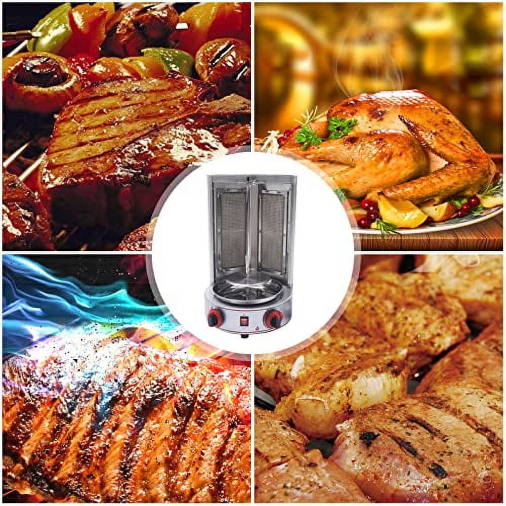 110V Gas Doner Kebab Machine, 3000W Stainless Steel Shawarma ...