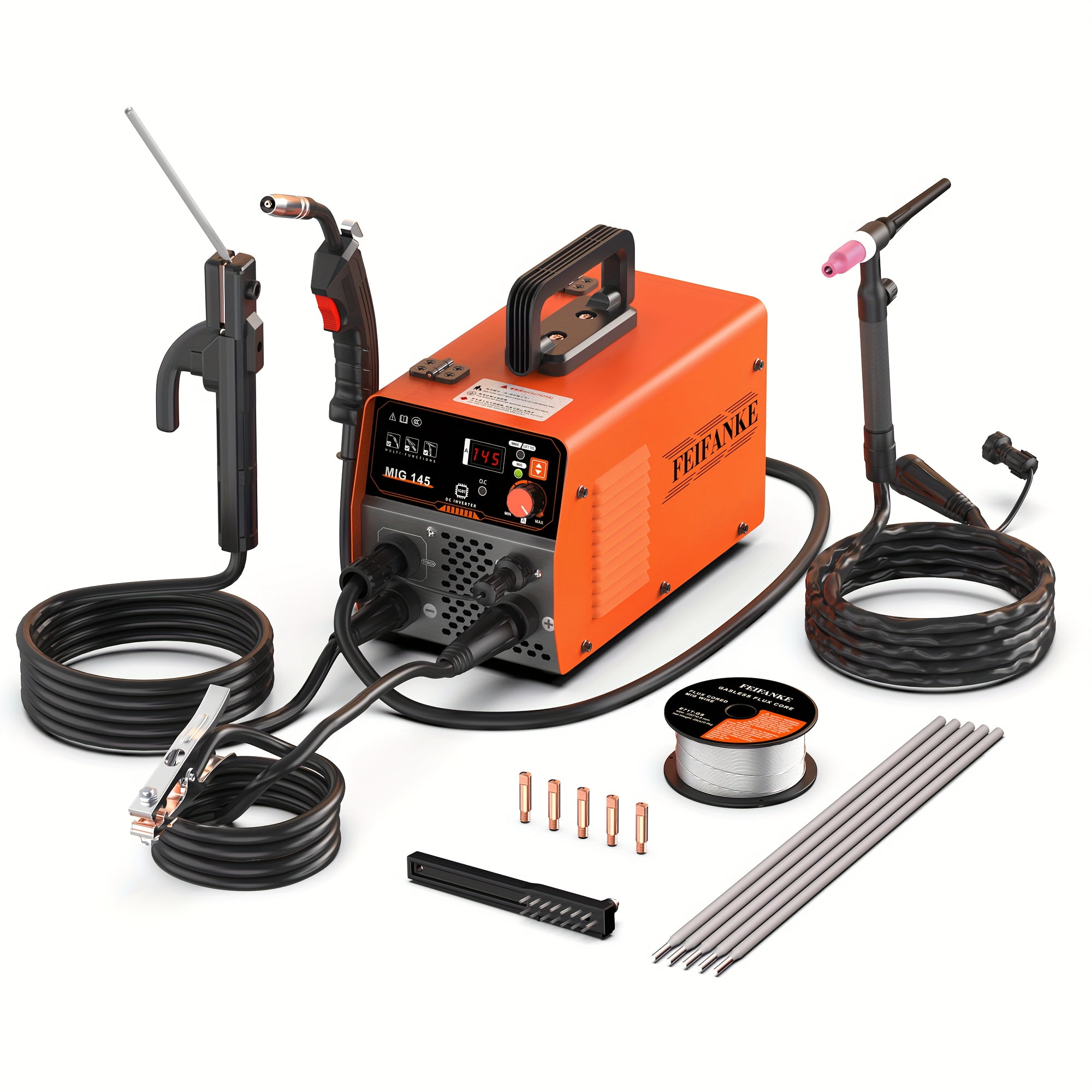110V Handheld ARC Welder Kit - IGBT Vertical Design, 6 Variable Current ...