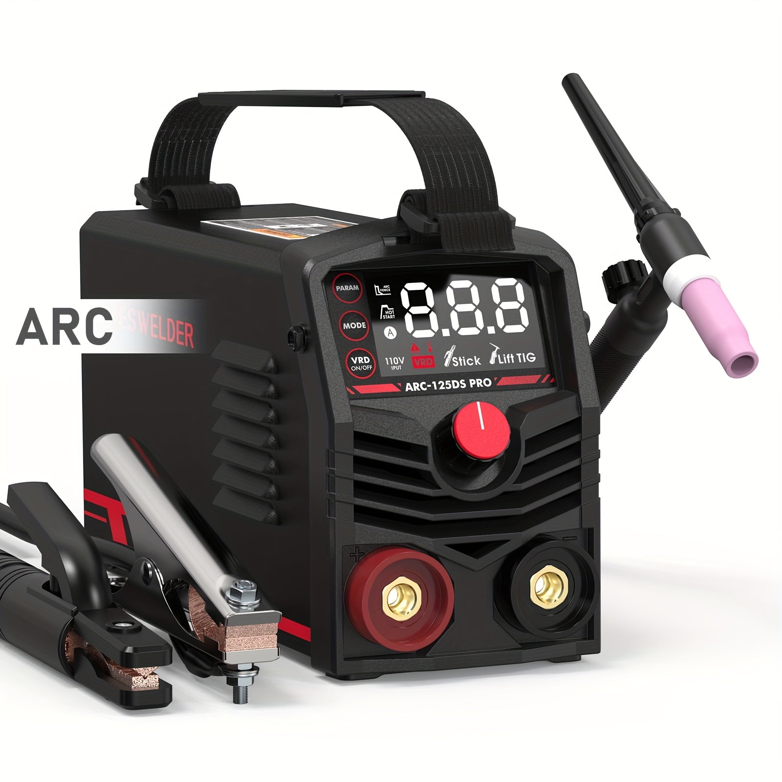 110V Handheld ARC Welder Kit - IGBT Vertical Design, 6 Variable Current ...