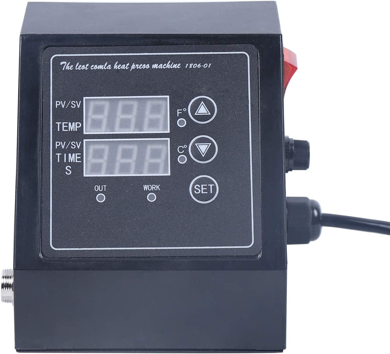 110V Heat Press Machine Digital Control Box Temperature Time For T ...