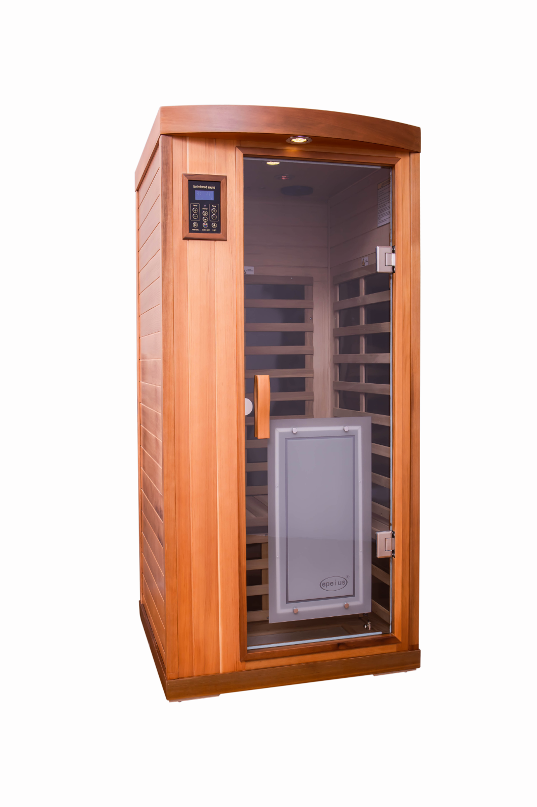 110V LCD Display Far Infrared Sauna Room Personal Steam Sauna Heated ...