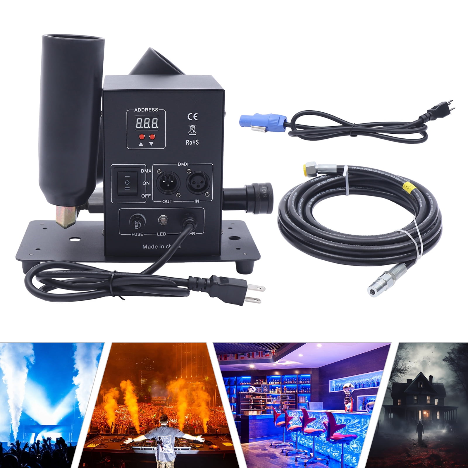 110V Magic Effect Co2 Jet DMX Machine Jet Fogger Stage Effect Fogger ...