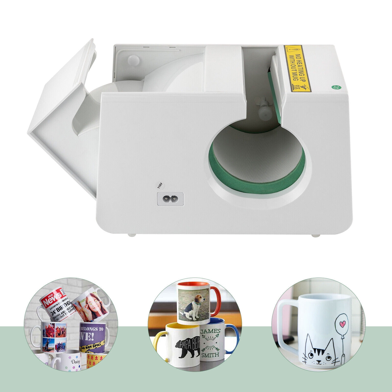 110V Mug Heat Press Sublimation Machine 11 Oz Mug Cup Tumbler Printer ...