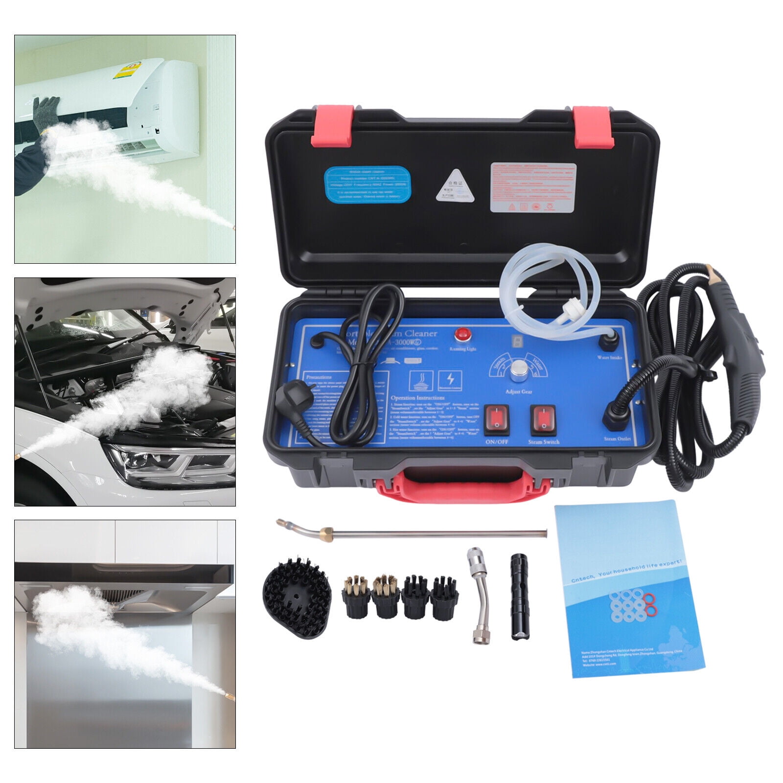 110V Portable Steam Cleaner High Temperature Compact Steamer for Car ...