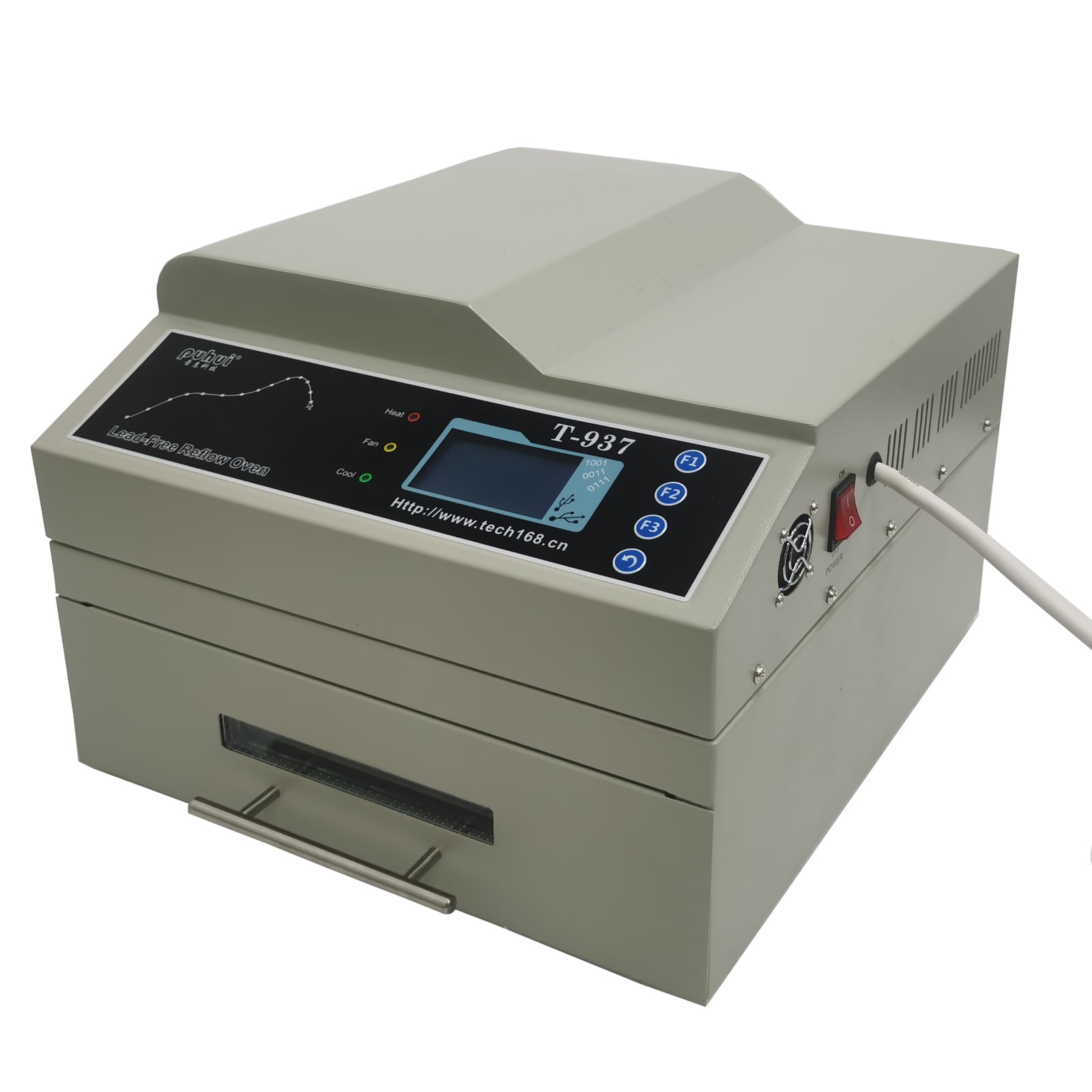 110V Reflow Oven Reflow Soldering Machine T937 Intelligent Reflow Oven ...