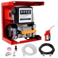 110V Self-Priming Diesel Fuel Transfer Pump Kit with Manual Nozzle ...