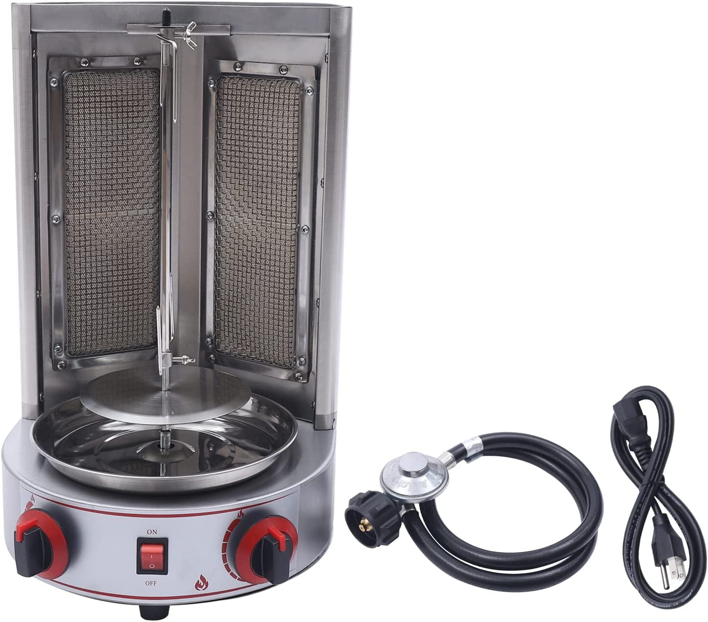 110V Shawarma Grill Machine, Griddle Rotisserie Vertical Broiler ...