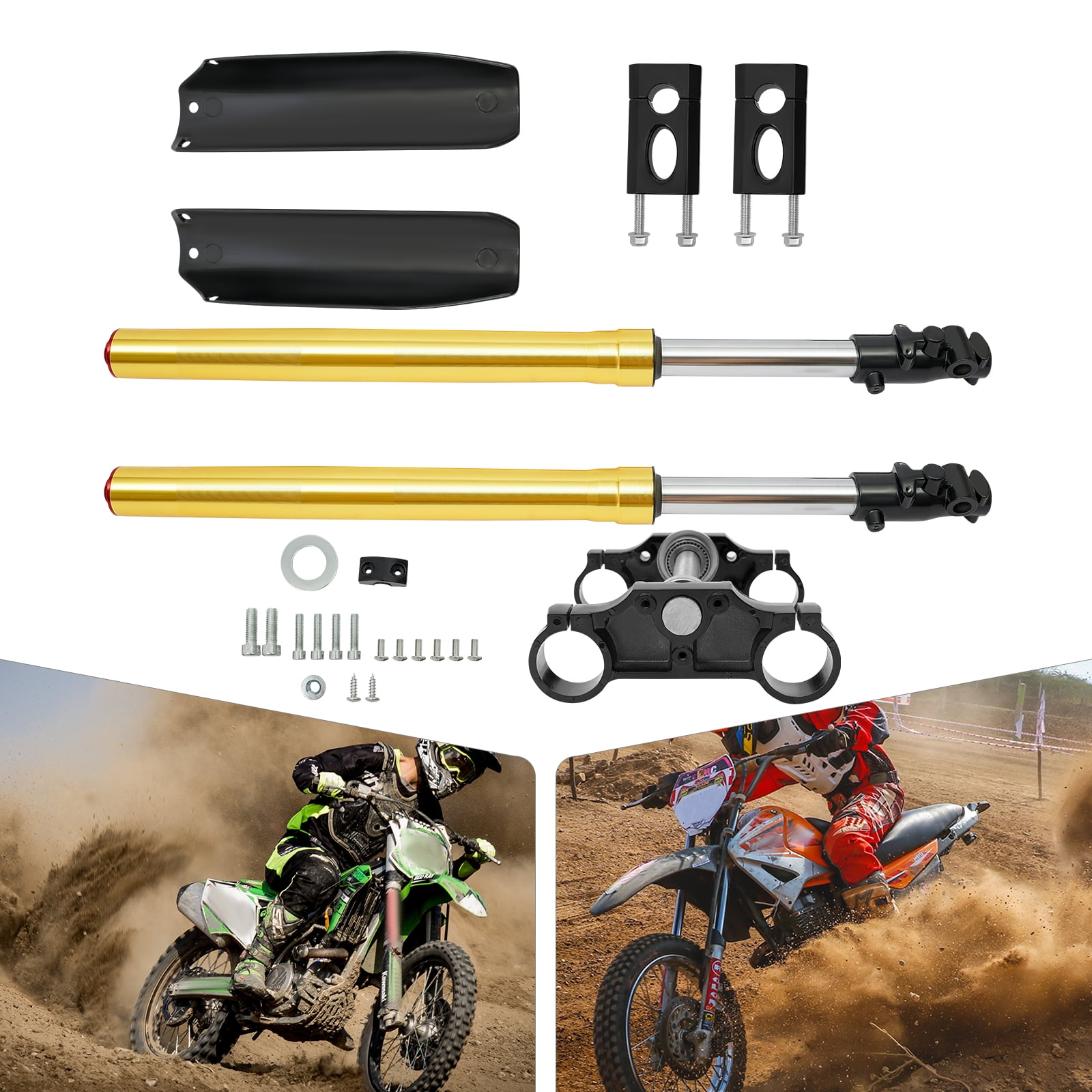 110cc 125cc Apollo 45/48mm Front Forks Shock Triple Tree Clamp For Dirt ...