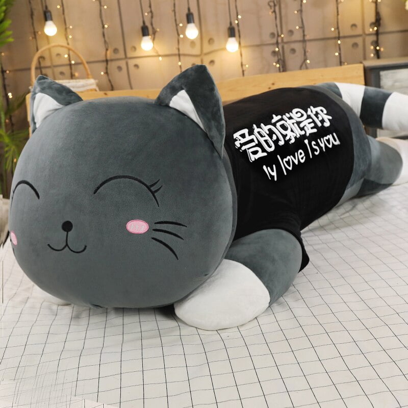 110cm Big Size High Quality Cute Cat Plush Toy Soft Cartoon Animal ...