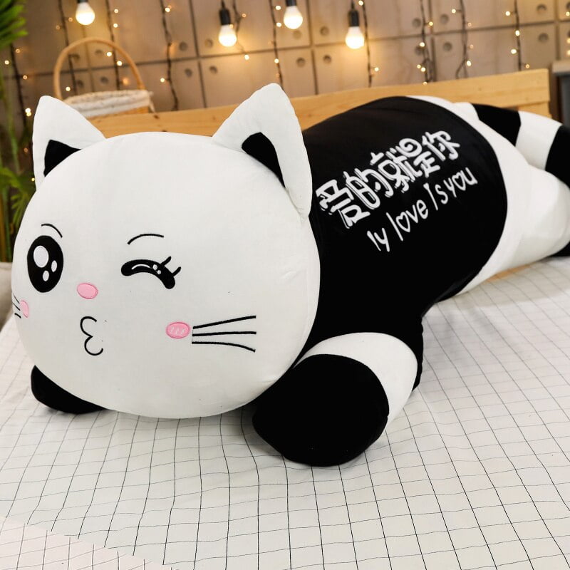 110cm Big Size High Quality Cute Cat Plush Toy Soft Cartoon Animal ...