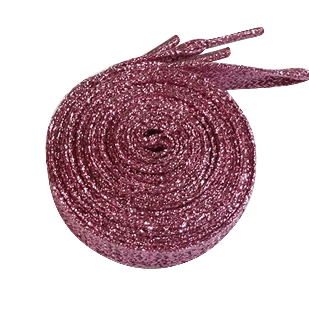 110cm Fashion Flat Glitter Colored Shoe Laces Canvas Sneaker Shoelaces ...