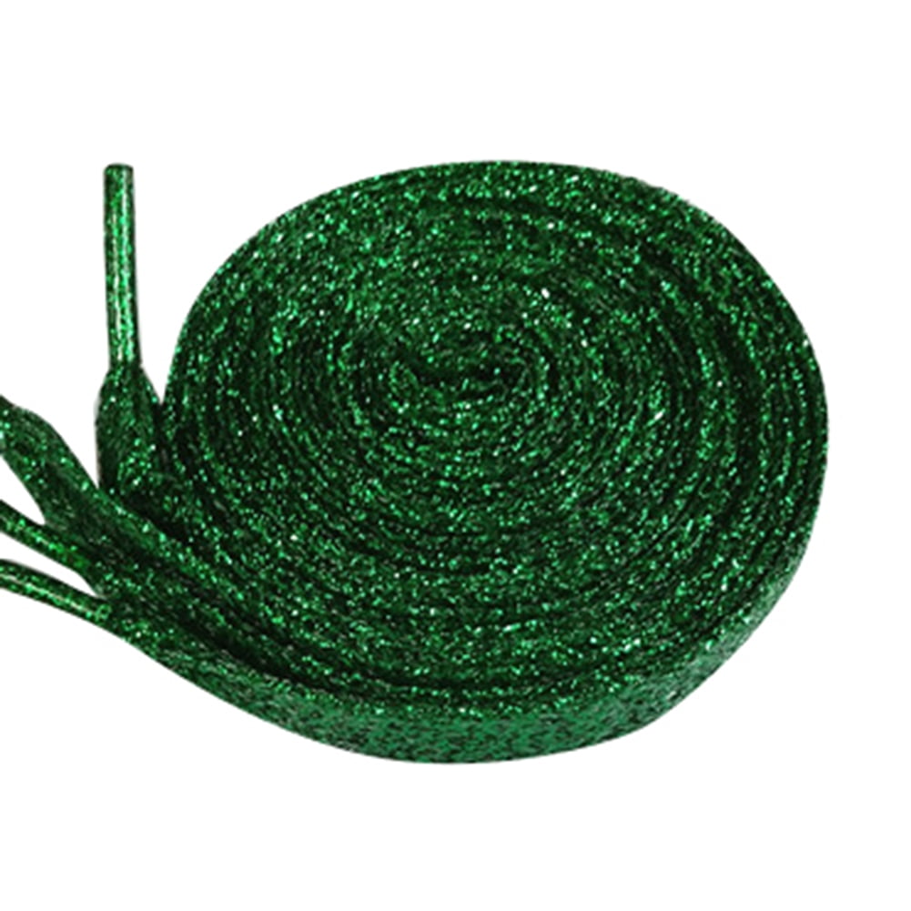 110cm Fashion Flat Glitter Colored Shoe Laces Canvas Sneaker Shoelaces ...