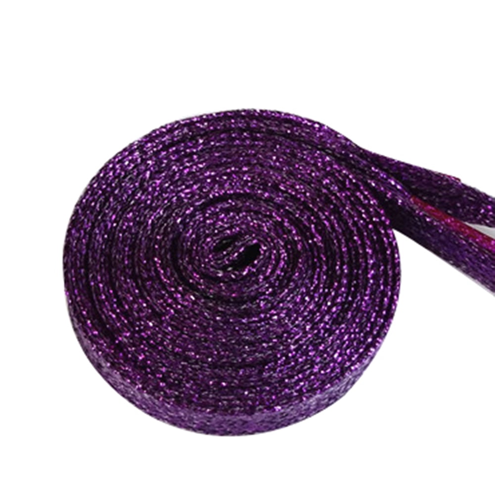 110cm Fashion Flat Glitter Colored Shoe Laces Canvas Sneaker Shoelaces ...