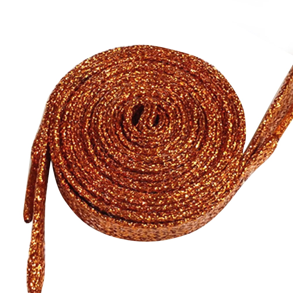 110cm Fashion Flat Glitter Colored Shoe Laces Canvas Sneaker Shoelaces ...