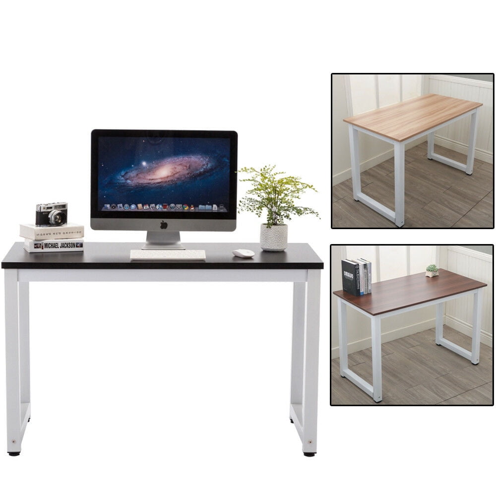 110cm Office Computer Desk PC Laptop Wooden Study Write Table Decent ...