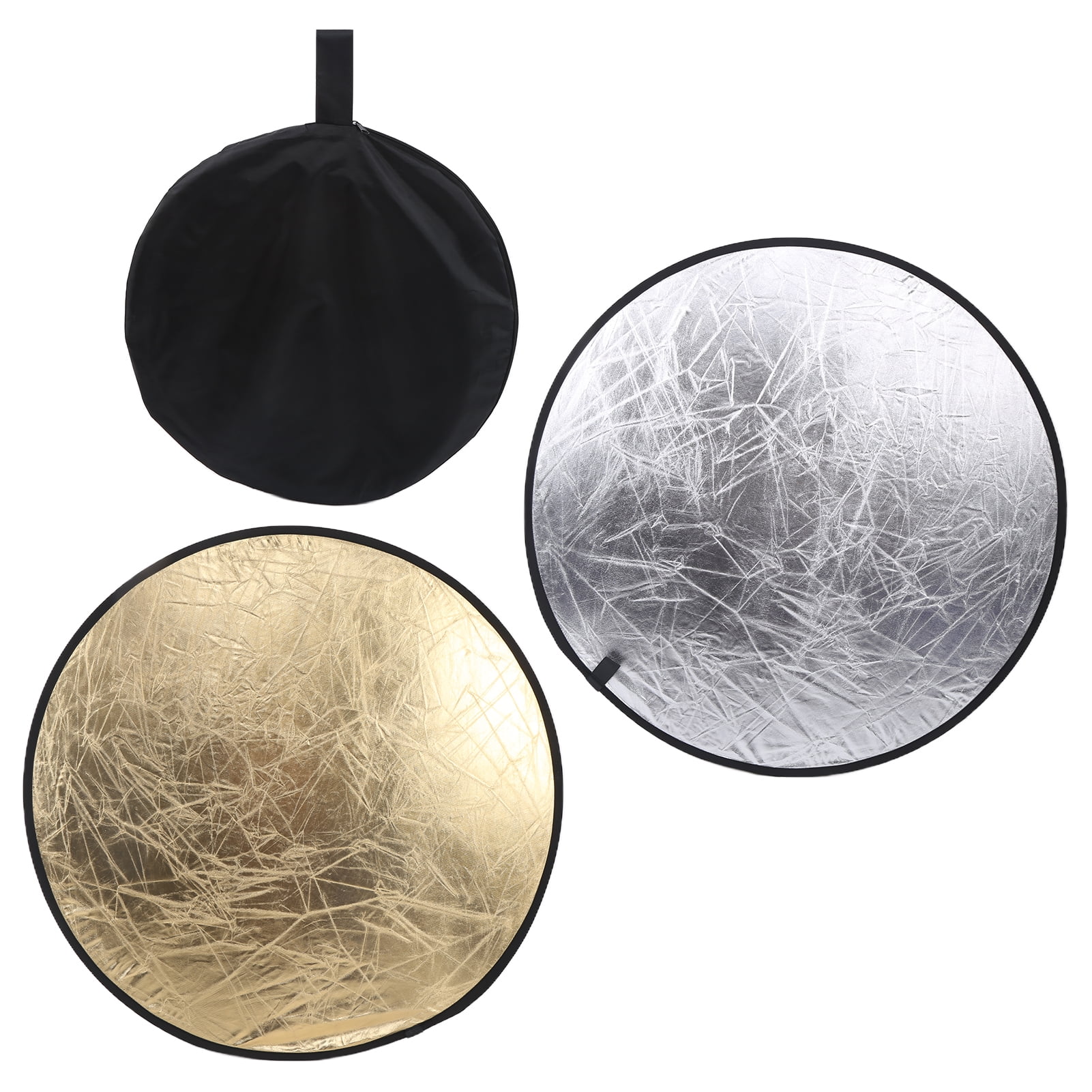 110cm Round Reflector 2 in 1 Collapsible Round Photography Reflector ...