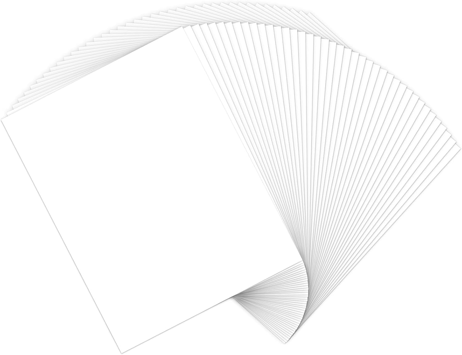 110lb Cardstock 8.5x11 White, 50 Sheets White Card Stock Paper for ...