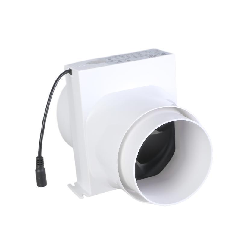 110mm 12V Extractor Fan Low Noise Inline Duct Hydroponic Air Blower ...