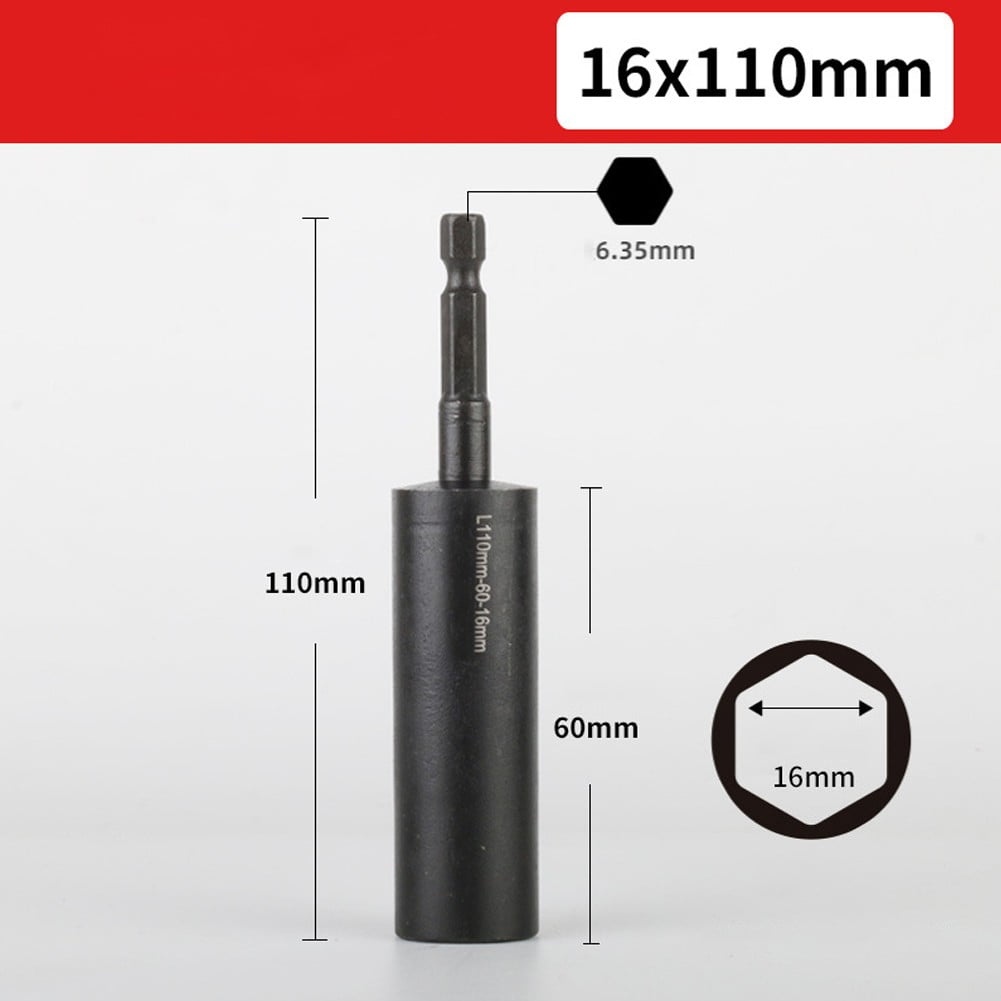 110mm Hexagon Socket Wrench Adapter Set for DIY, Carpentry, Auto Repair ...