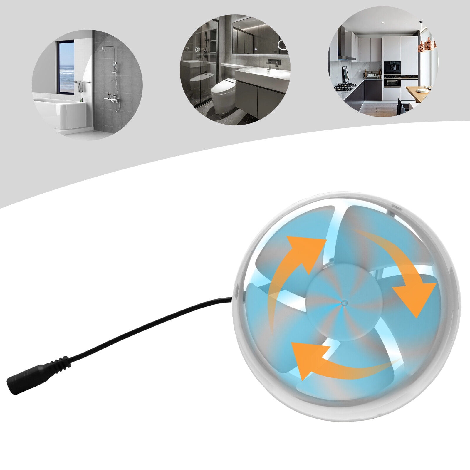 110mm Inline Duct Booster Blower Fan Blower Exhaust Ducting Cooling ...