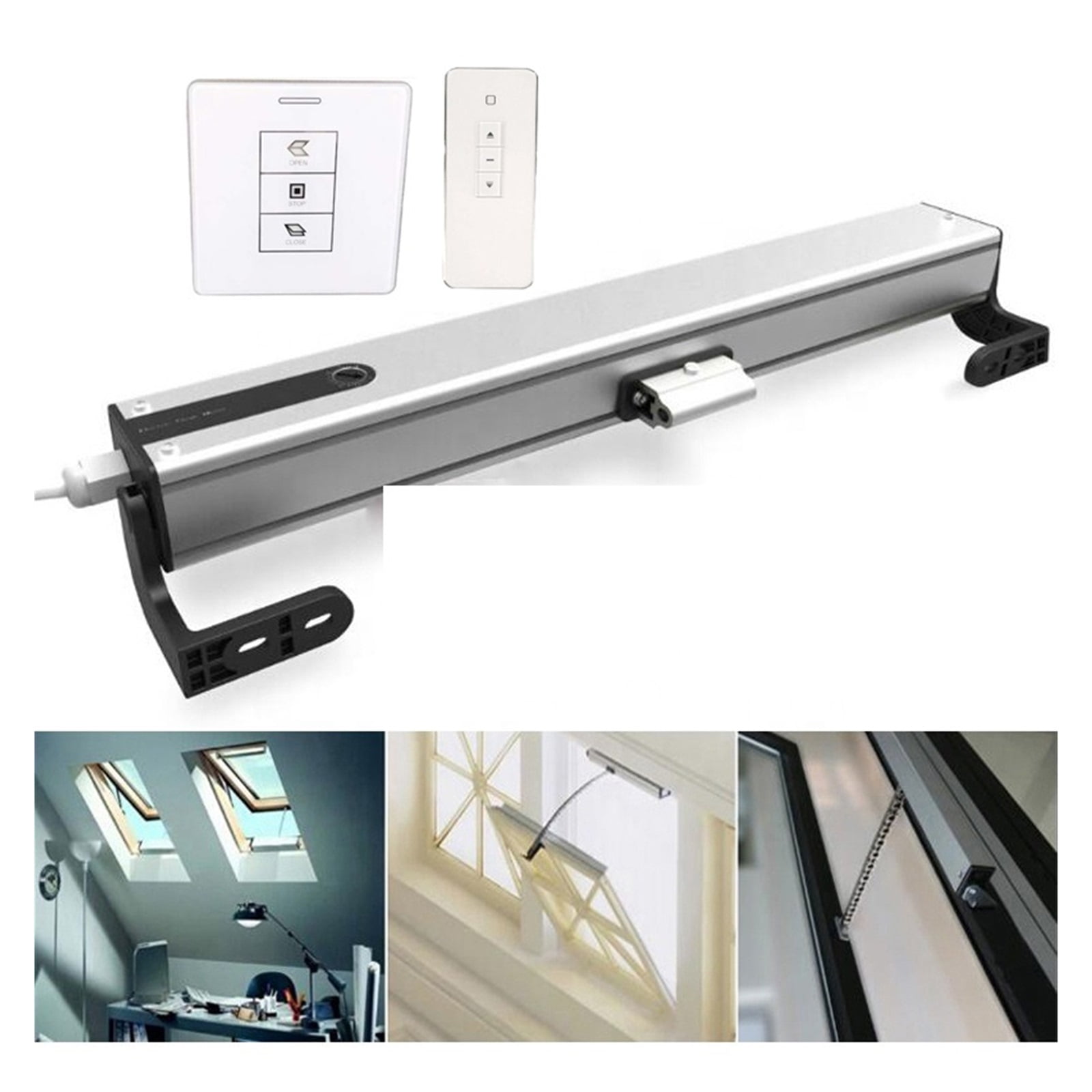 110v 240V Tuya Chain Adjustable Window Actuator Smart Home With Remote ...