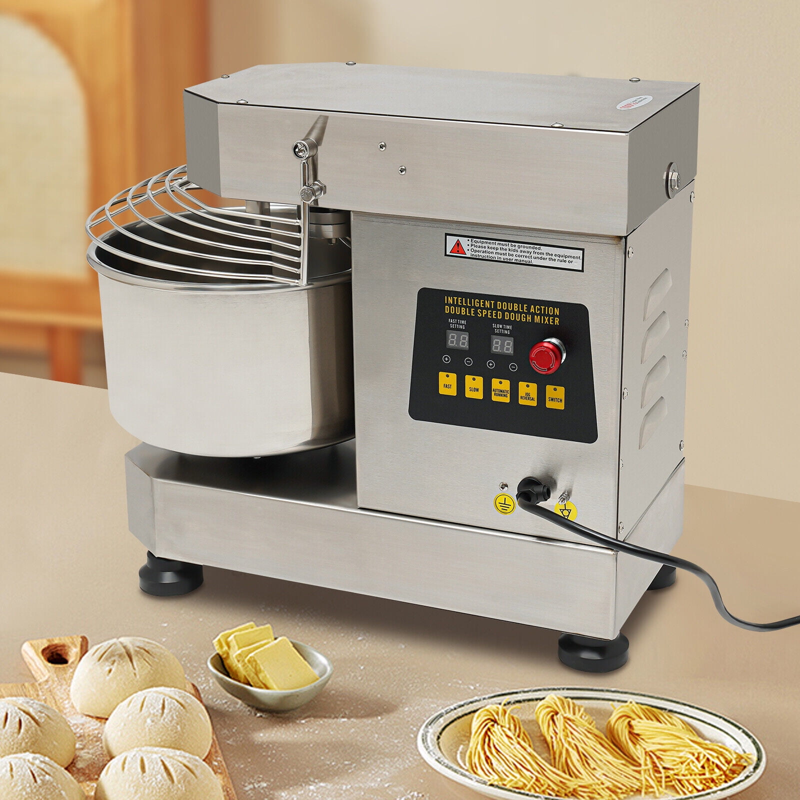 110v Food Mixer Kneading Machine Pizza Dough Machine Bakery Mixer Dough ...