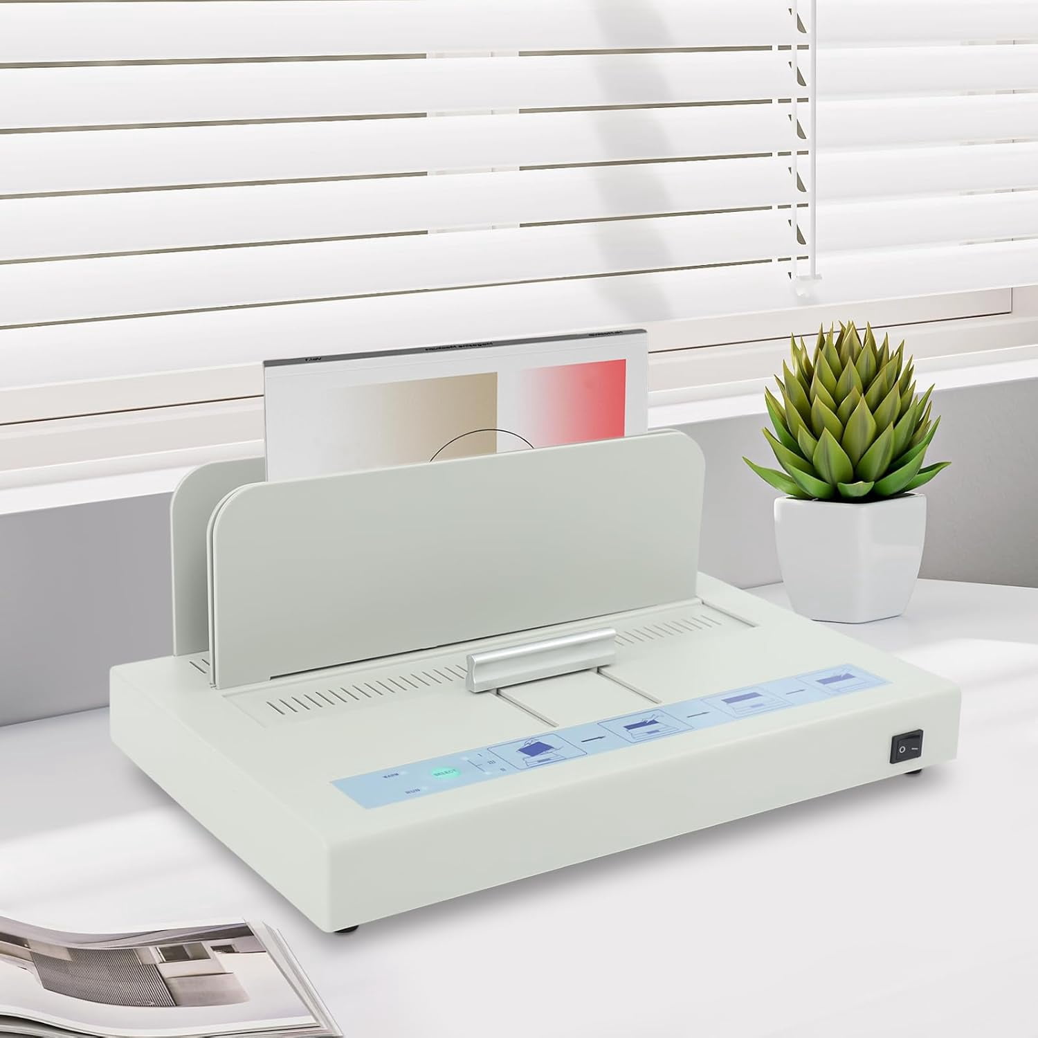 110v Thermal Binding Machine 480 Sheets Capacity Book Binding Material ...