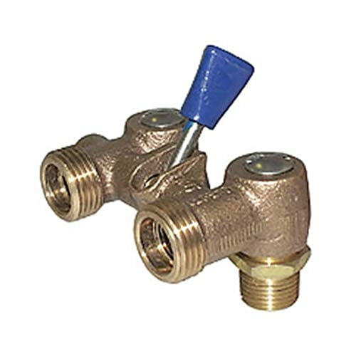 111-133 Brass Washing Machine Valve, Dual Outlet, 3.8"x3.4"x3.7 ...